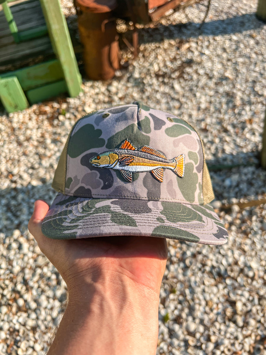 Redfish Hat [Marsh Duck Camo/ Loden] – Chick Chase