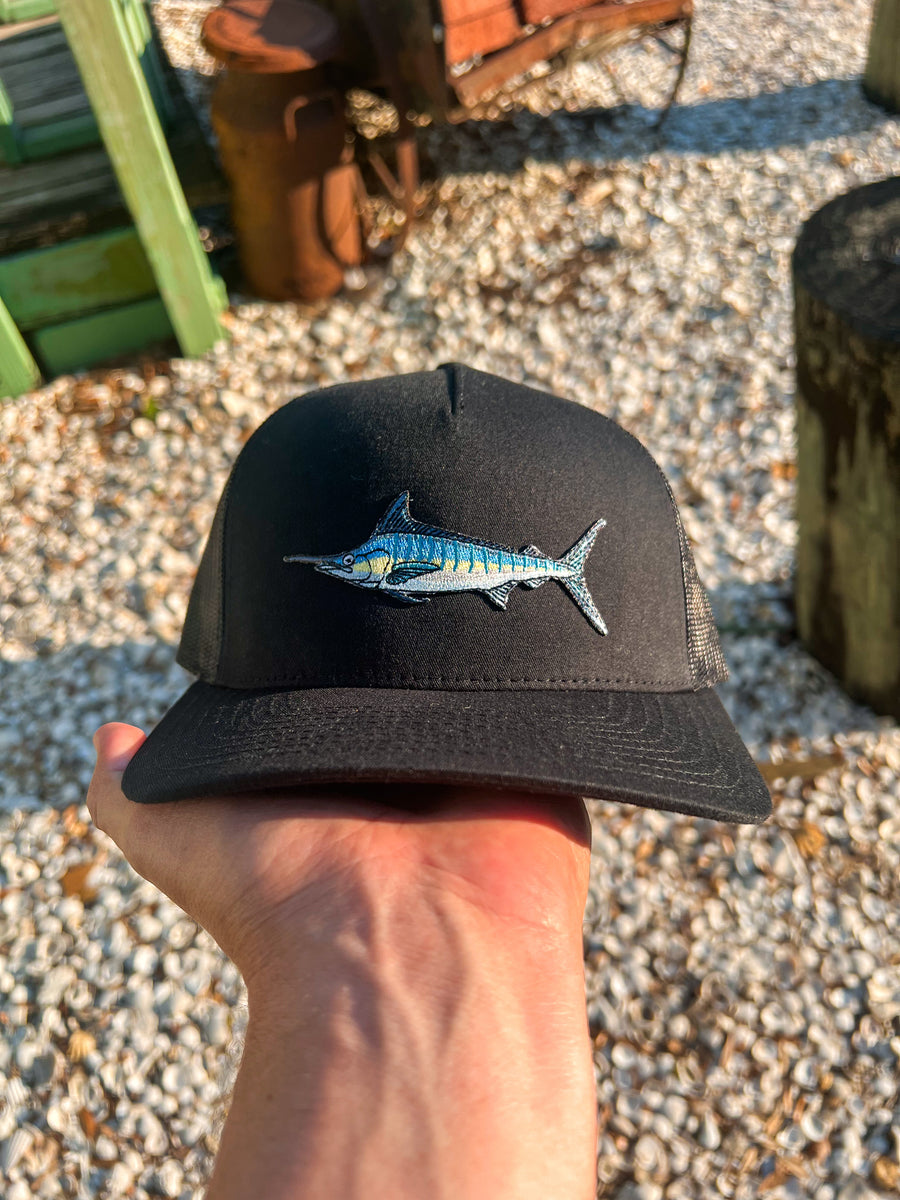 Blue Marlin Hat [Solid Black] – Chick Chase